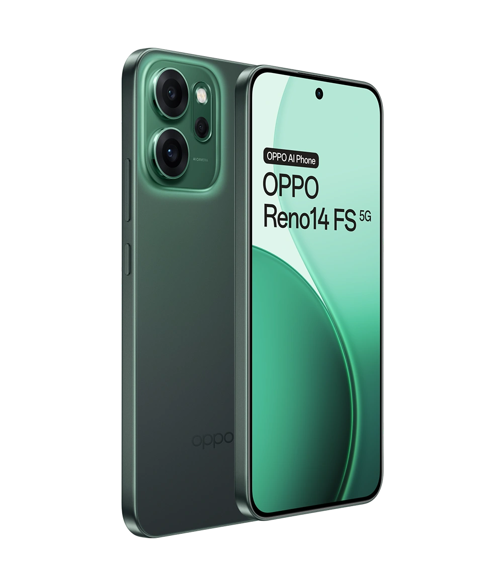Oppo Reno 14FS 5G 512GB Verde | Loja Online NOS