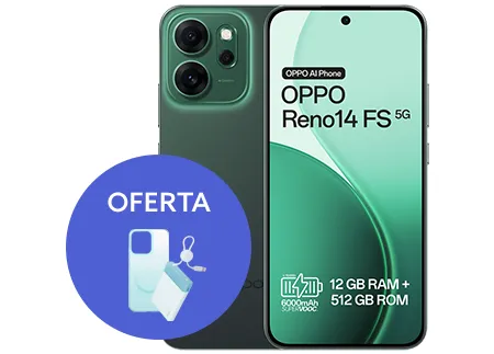 Oppo Reno 14 5G 512GB Verde | Loja Online NOS